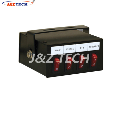 4 buttons switch box with plow strobe pto spreader button from China ...