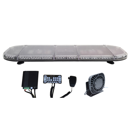 LED Full Size Warning Lightbars with Speaker And New CJB711DK Siren And ...