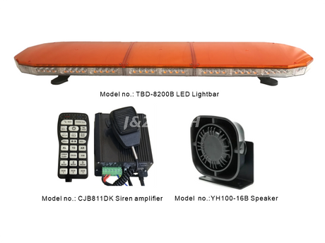 47inch new Led Transparent88 LED GEN 4 full size Lightbar with integrated siren speaker from ...